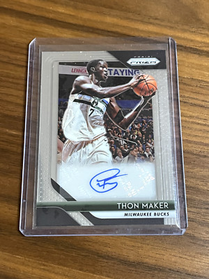 2018 Prizm Thon Maker Signatures Auto - #S-TMK | eBay