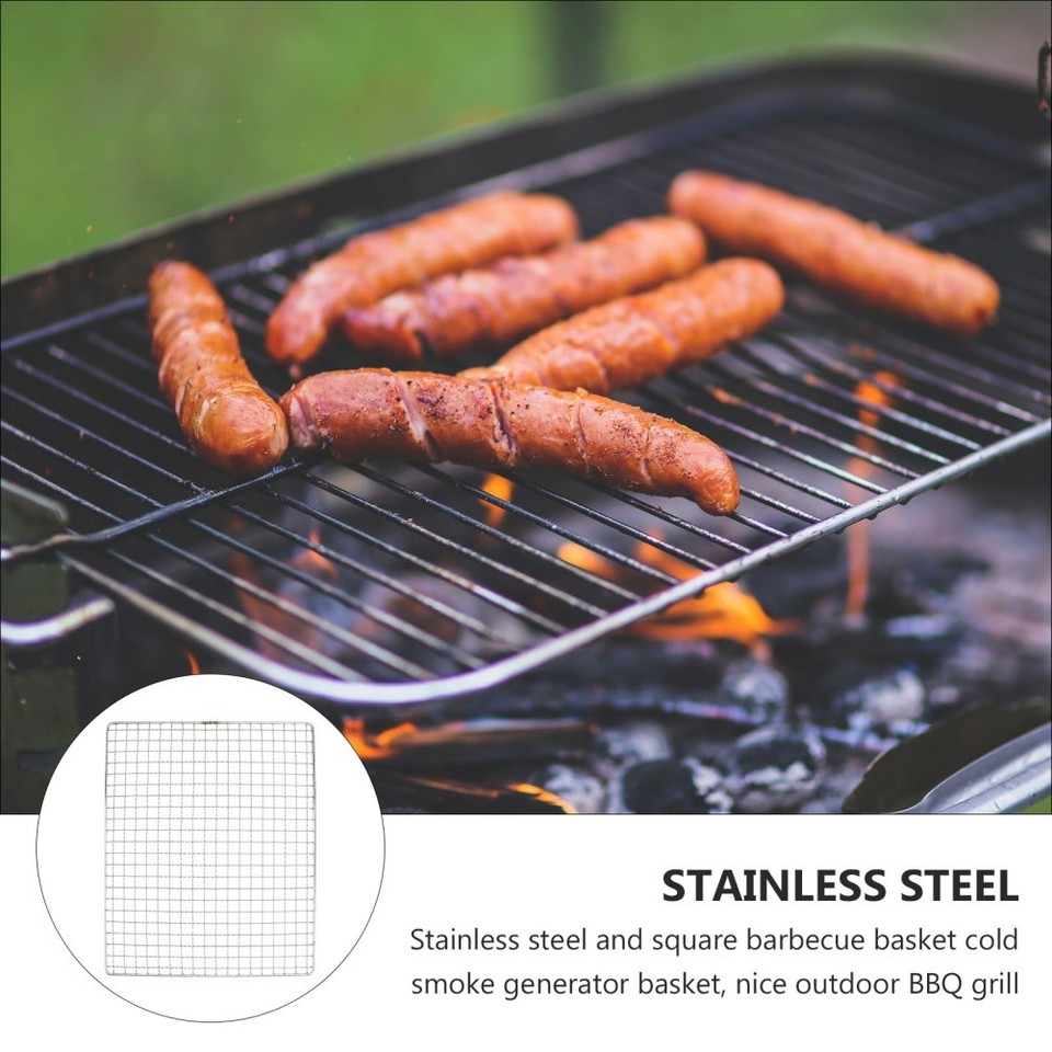 Resting Rack for Cooking Meat Food Nets Outdoors Bbq Grill Barbecue Pan ...