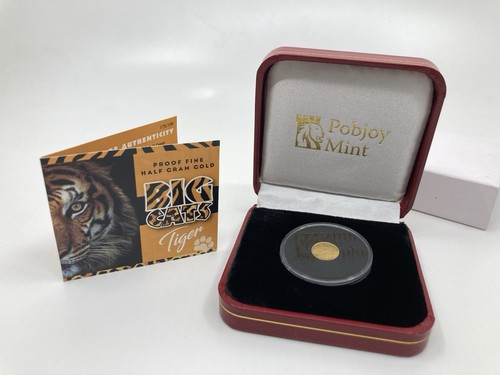 2020 Pobjoy Mint Sierra Leone Big Cats “Tiger” .5 Gram .9999 Gold Proof ...