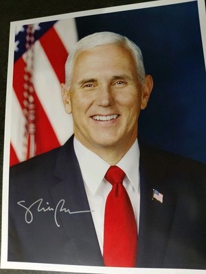 MIKE PENCE Hand Signed Autograph BIG 8X10 Photo TRUMP - 48TH VICE ...