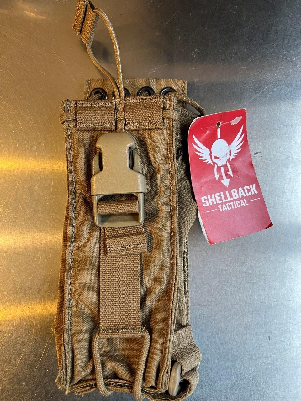 SHELLBACK TACTICAL GSA-AMBITR-CT Adjustable MBITR Radio Pouch Coyote ...