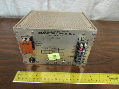 Transistor Devices Inc SPS-645 DC Power Supply 12V | eBay