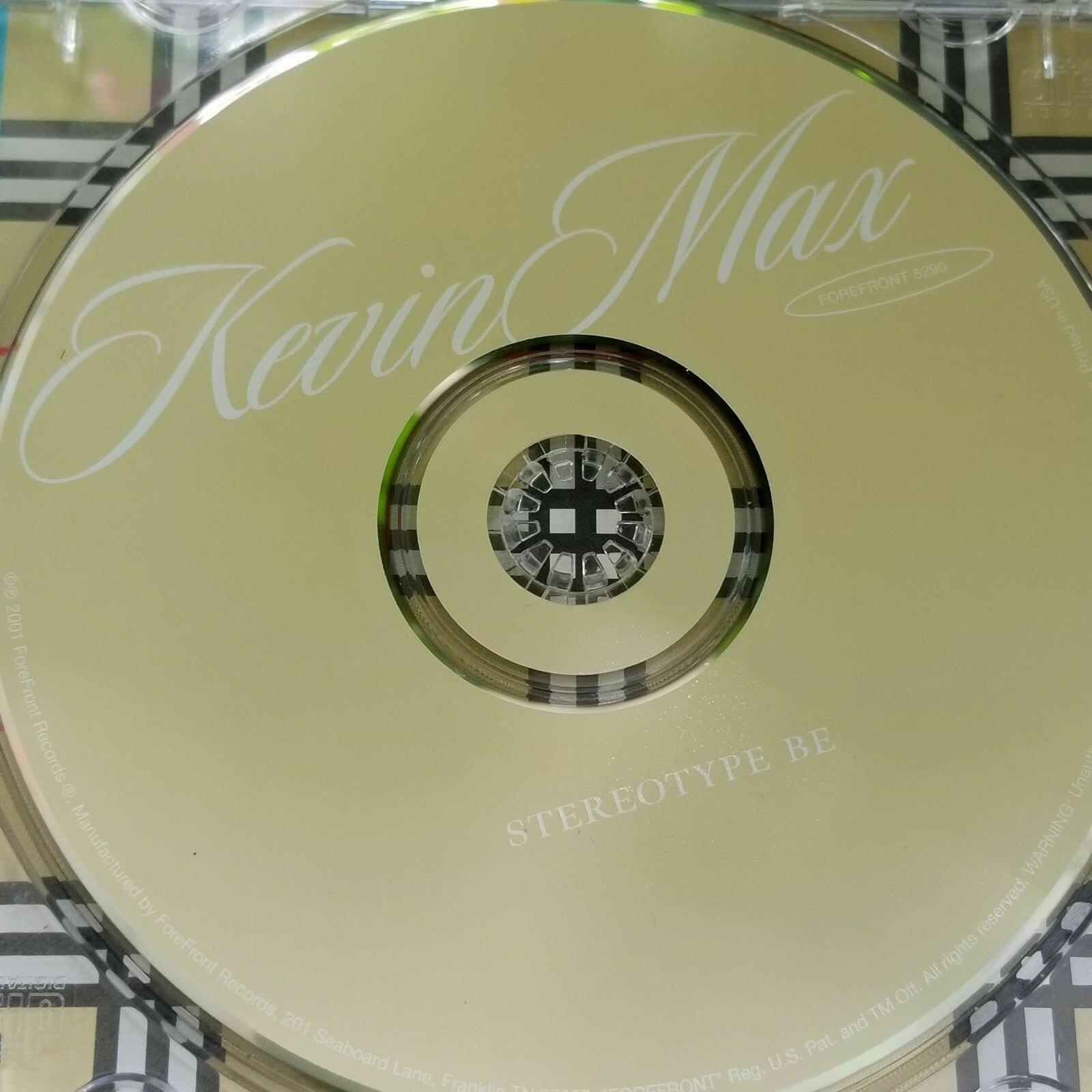 Stereotype Be Kevin Max of dc Talk CCM CD Forefront DEMO Tony Levin ...