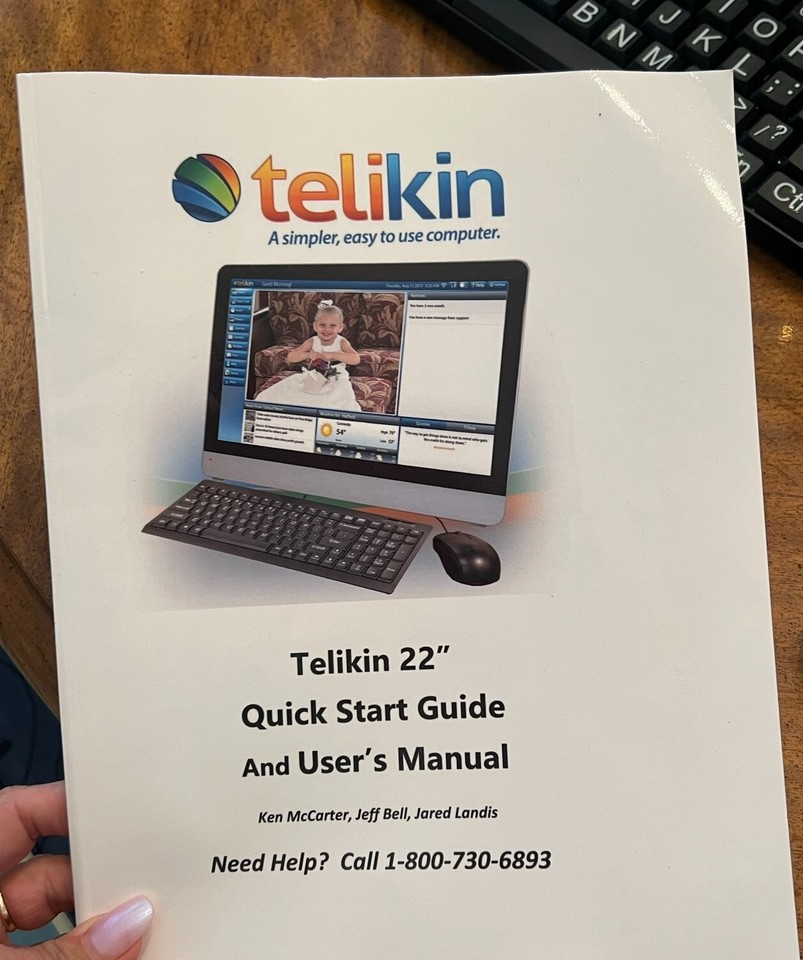 Telikin 22" Elite Silver Touchscreen Computer Keyboard Mouse Manuals ...
