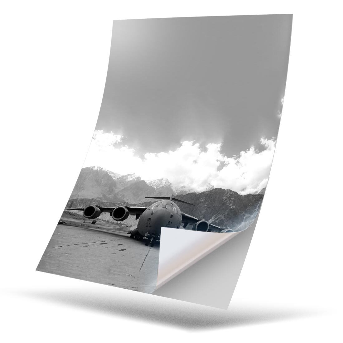 1 x Vinyl Sticker A4 - BW - Lockheed C5 Galaxy Plane Military #35739 ...