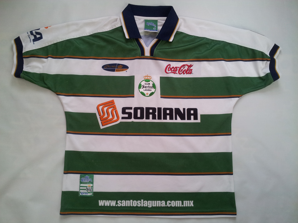 RARE MADE MEXICO CORONA SPORT CLUB SANTOS LAGUNA AUTHENTIC SOCCER ...
