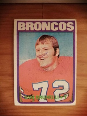 SAM BRUNELLI 1972 Topps FB #208 FREE SHIP 50% OFF SALE B1008R4S15P25 | eBay