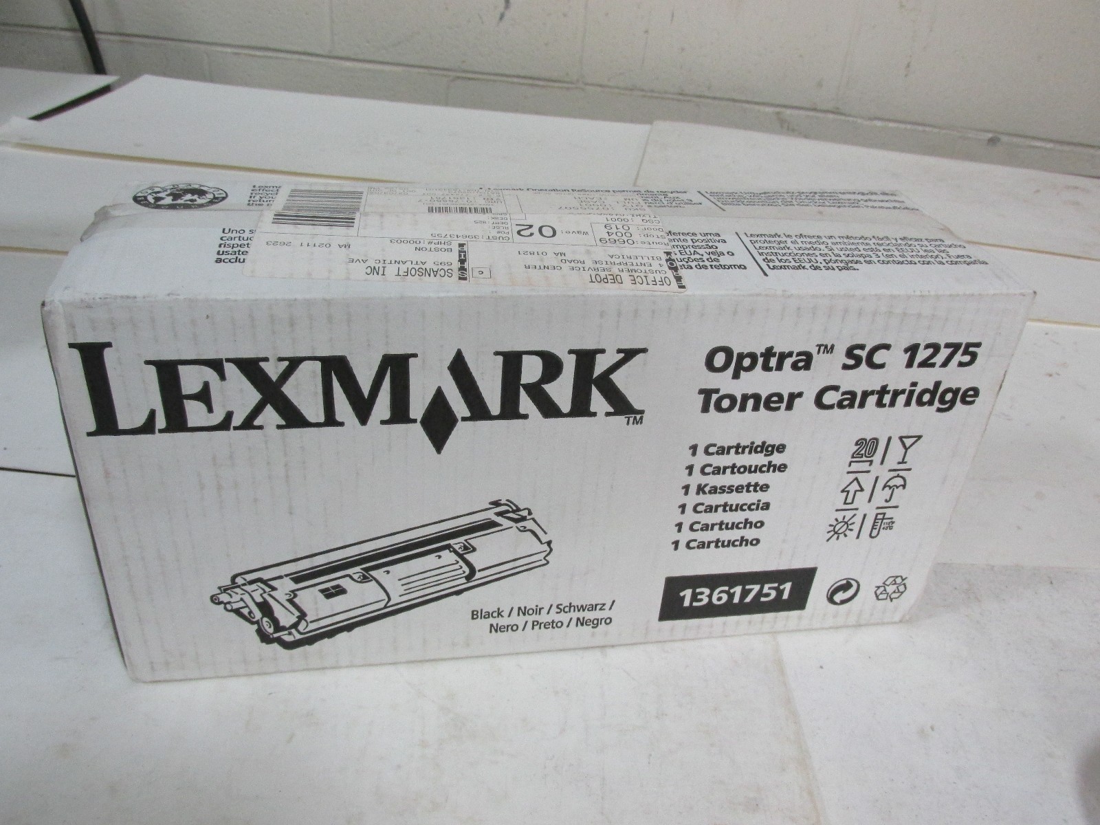 Lexmark Optra SC 1275 Toner Cartridge Black 1361751 E1~ 40254WVS | eBay