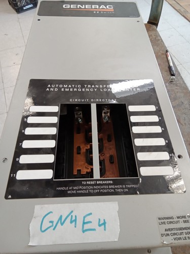 Generac automatic EZ transfer switch 100A , 240VA, 0H6381 Rev A, MISS ...