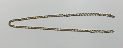925 Italy Gold Plated Silver Chain Necklace. 23” oal, 10 grams | eBay