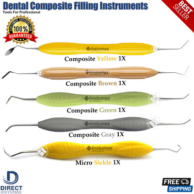 Dental Composite Filling Instruments Kit Restoration Placement Tools ...