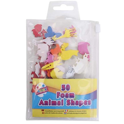 Foam Animal Shapes - 50 Pack Craft Supplies Kids Arts Cute ...
