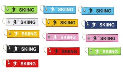 keychain keyring key keytag ski skier winter sport | eBay