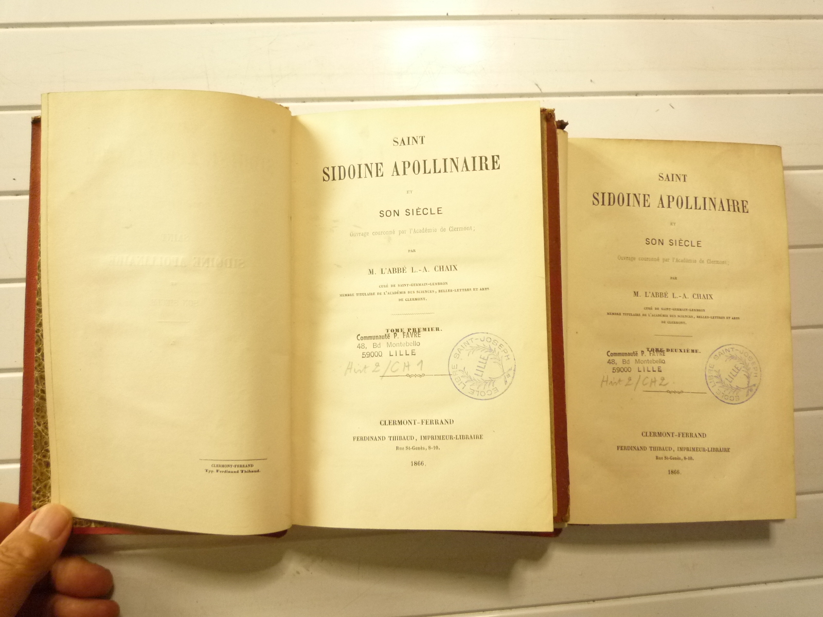 SAINT SIDOINE APOLLINAIRE DE L.-A CHAIX CHEZ THIBAUD CLERMONT FERRAND 2 ...