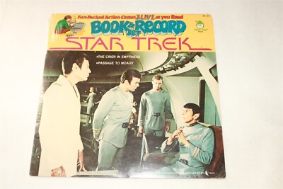 STAR TREK BOOK & RECORD SET Crier In Emptiness PETER PAN LP Vinyl ...