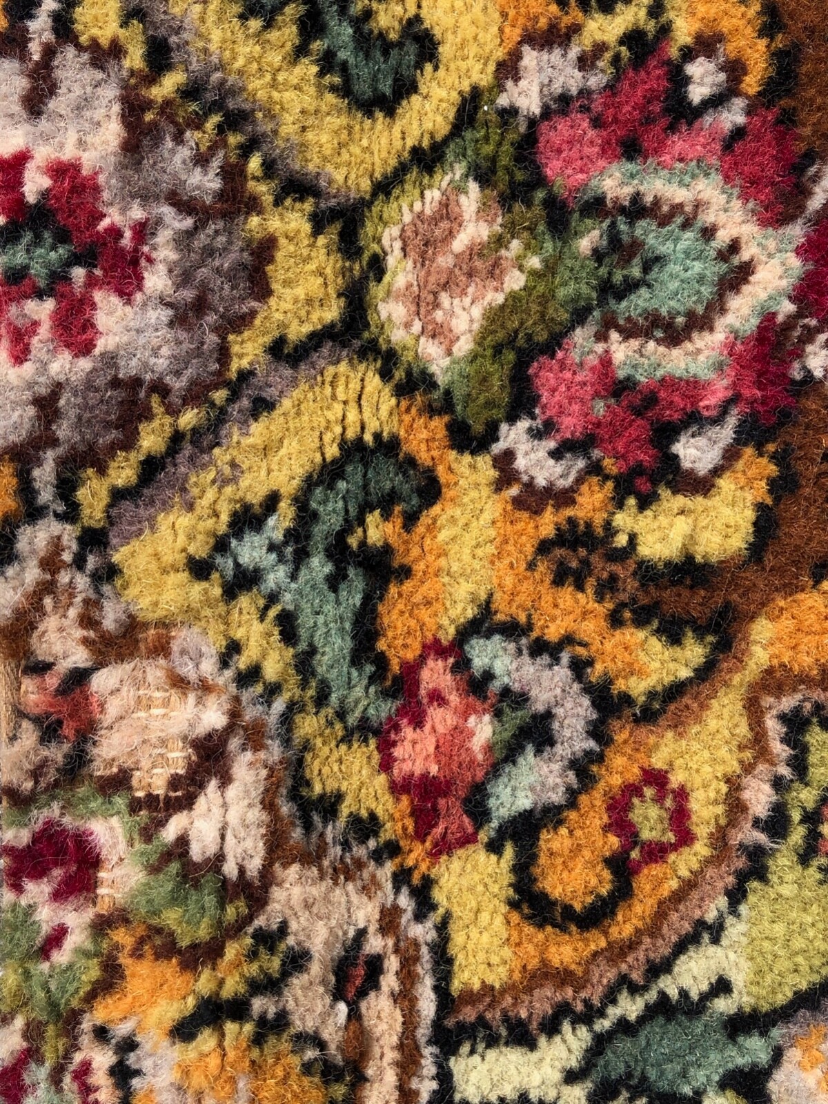 wool rug/carpet used classic Axminster floral pattern newly cleaned ...