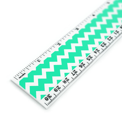 Teal Chevrons Pattern 12 Inch Standard and Metric Plastic Ruler | eBay