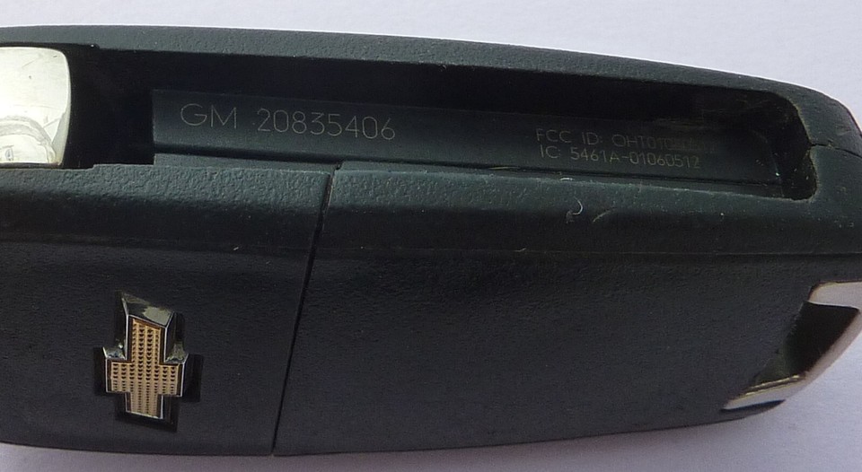 OEM GM CHEVROLET EQUINOX SONIC TRAX keyless entry remote fob 20835406 ...