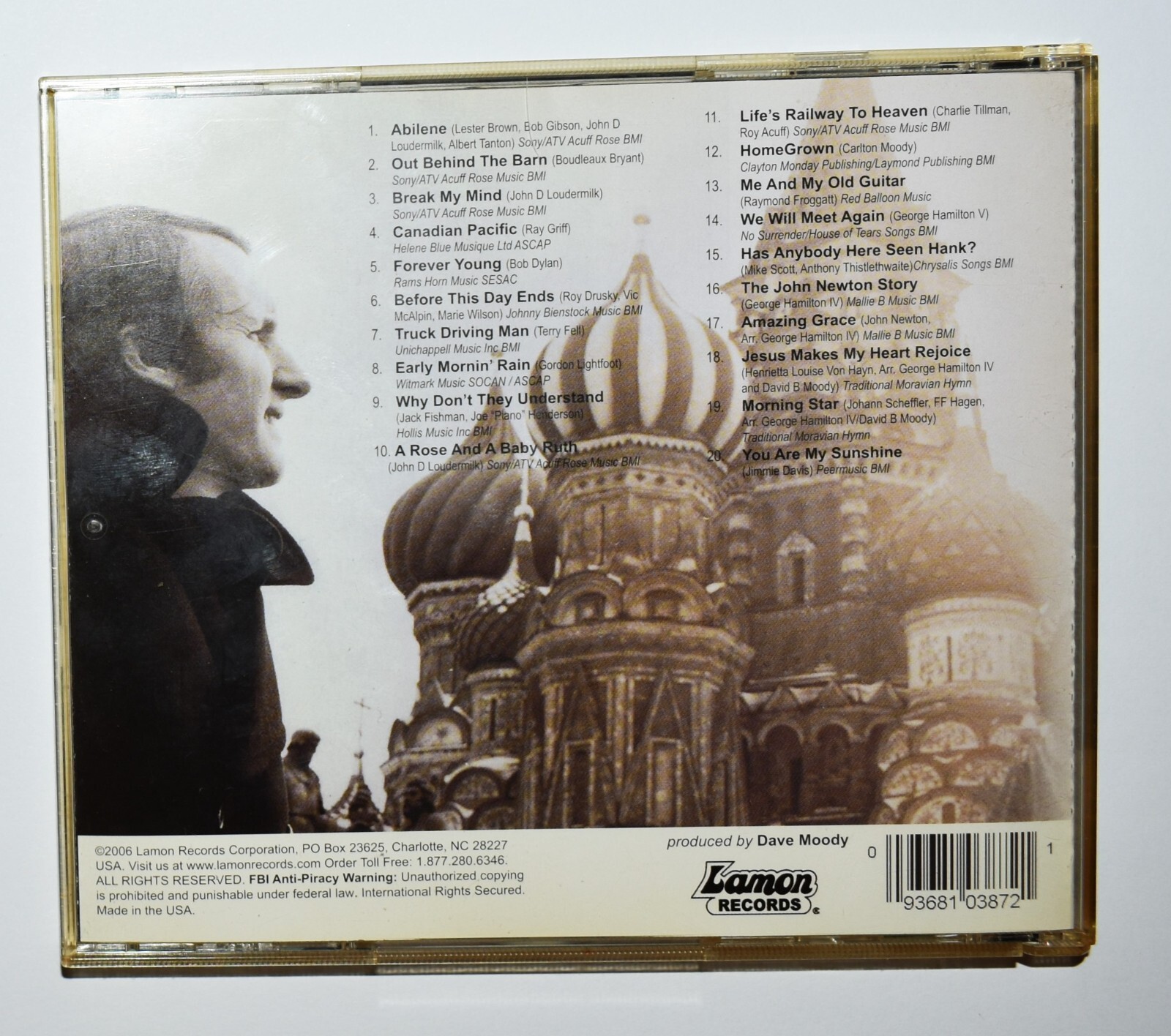 George Hamilton IV Autographed Heritage Legacy CD & Artist Shoemaker ...