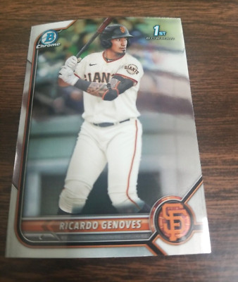 RICARDO GENOVES 2022 BOWMAN PROSPECTS CARD #BCP-60 GIANTS (FIRST ROOKIE ...