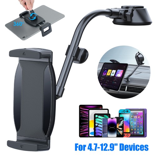 Car Tablet Holder Mount Windshield Dashboard for Universal Phone Tablet ...