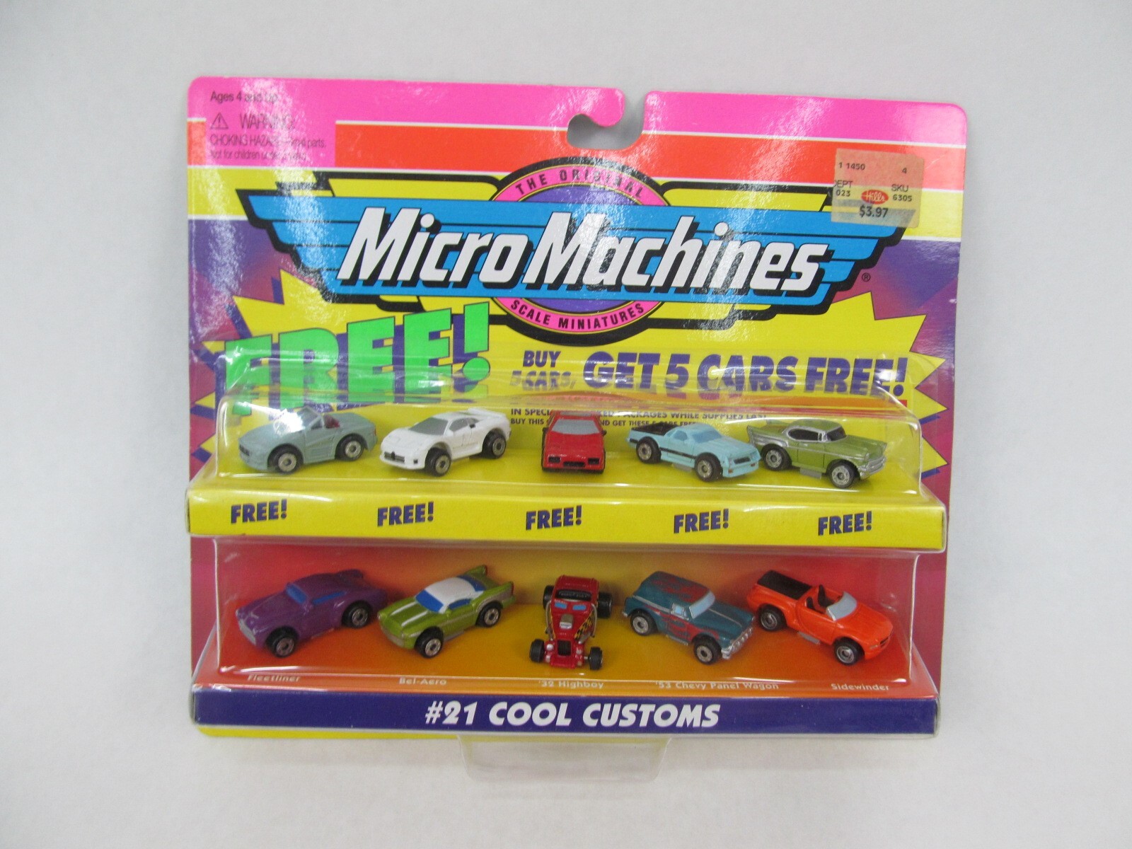 New Vintage Micro Machines Set #21 Cool Customs + 5 Bonus Cars in pack ...