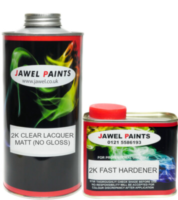 2k Clear Lacquer 1.5 Litre kit NEW SATIN FINISH (SEMI GLOSS) Scratch ...
