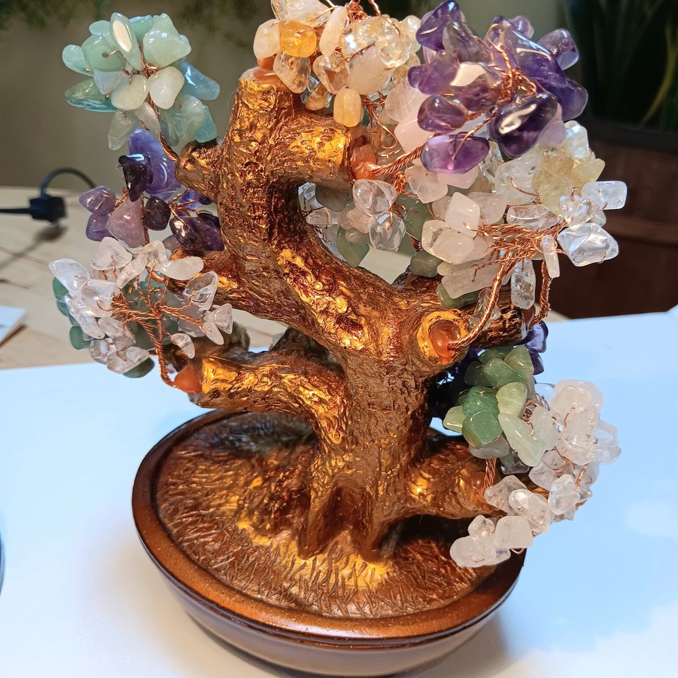 KALIFANO Multi-Gemstone Bonsai Tree of Life Sculpture | eBay