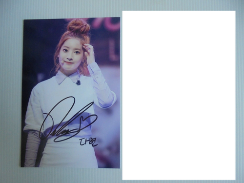 Twice Dahyun 4x6 Photo Korean autograph signed USA Seller KPOP A7 | eBay