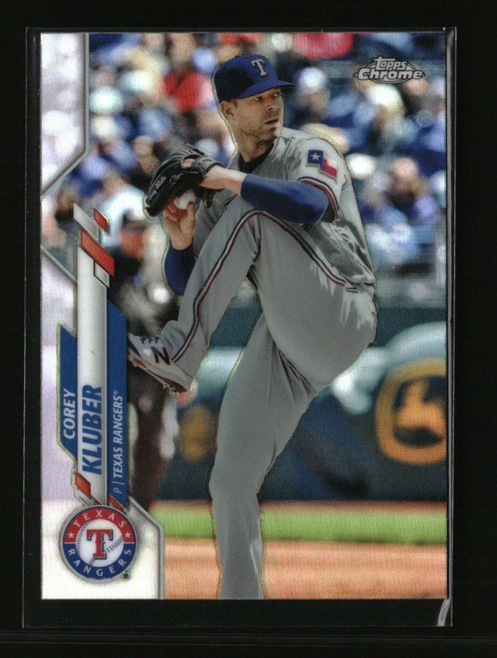 2020 Topps Chrome Refractor Corey Kluber #41 Texas Rangers | eBay