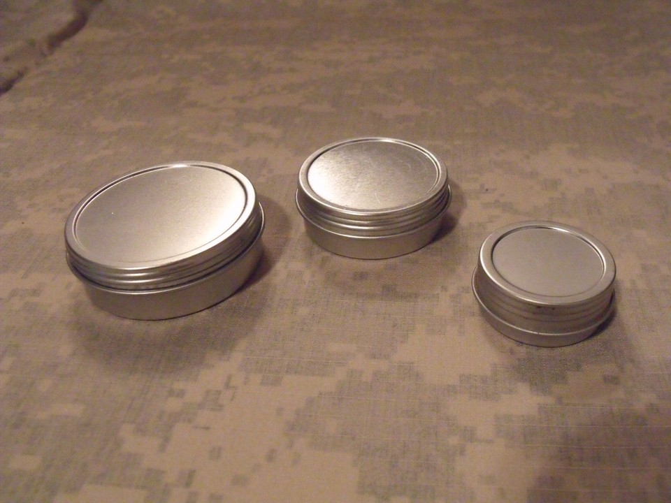 Emergency/Survival Screw Top Tin/Container: SET of (3) Sizes - Make ...