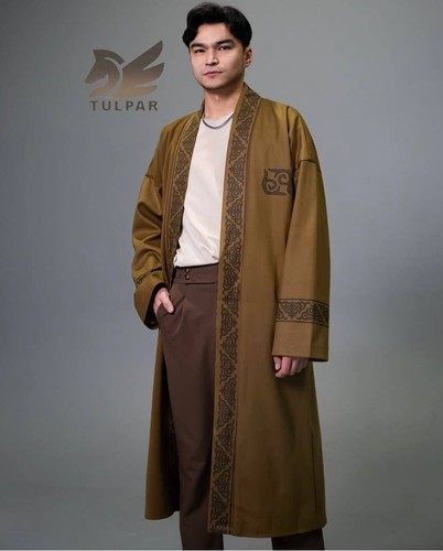 Shapan Chapan Kazakh Mongol Ethnic Luxury Clothing Jacket Oversize | eBay