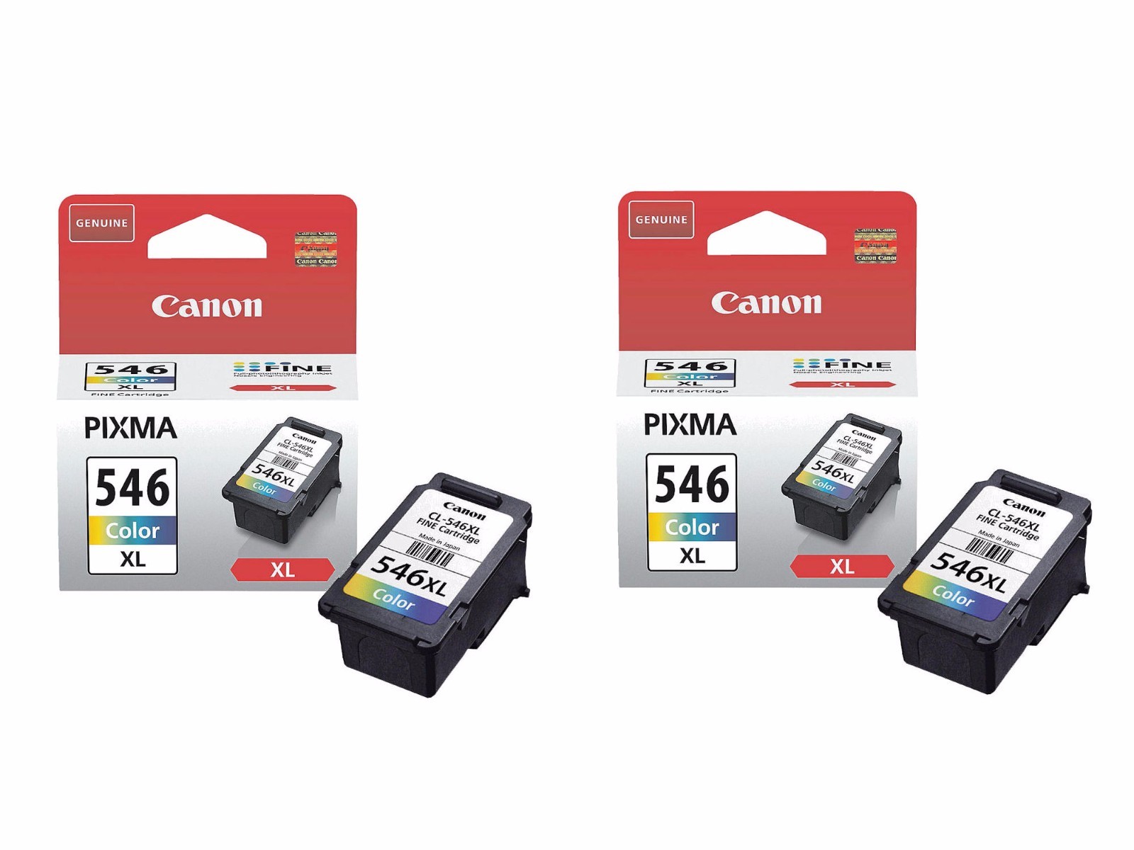 2x Original Canon CL546XL Colour Ink Cartridges For PIXMA MG2550S ...
