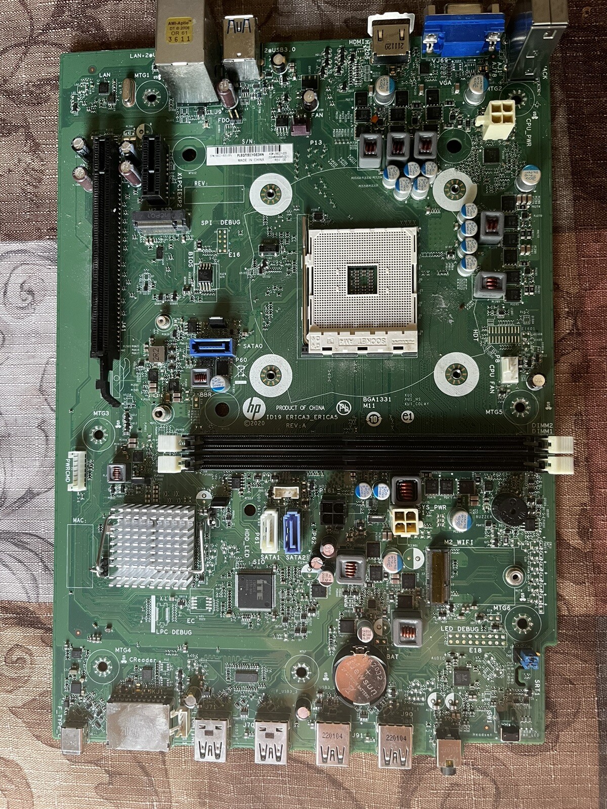 HP Pavilion TG01 TG01-0023w Erica Motherboard AM4 mATX L56021-601 ...