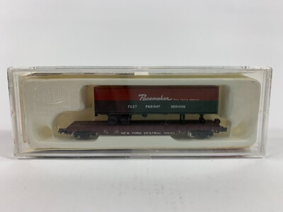 Con-Cor 0001-01205C NYC Pacemaker Flat w/ trailer, N Gauge | eBay