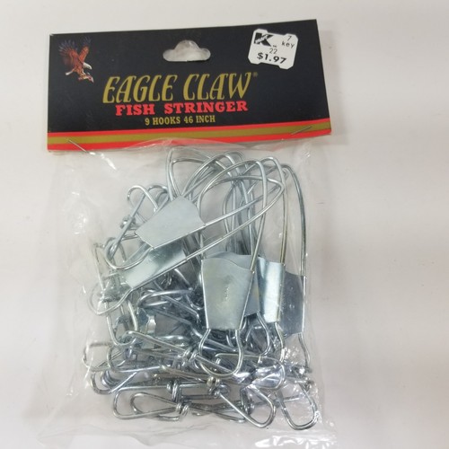 Eagle Claw Chain Fish Stringer 46 In 9 Hooks Vintage | eBay