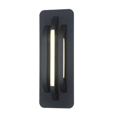 Abra Lighting Paton 3 Light 3 Bar 16" Wall Fixture, Black - 50030ODW-MB ...