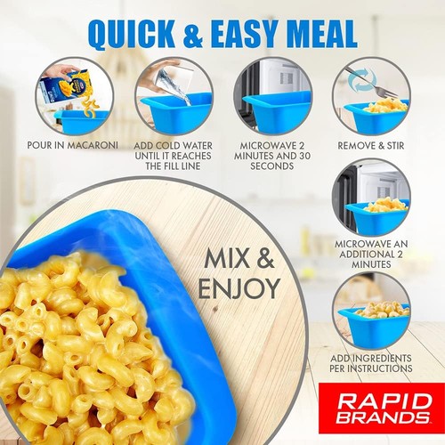 Rapid Mac Cooker | Microwave Macaroni Blue, Red, Black, White, Purple ...