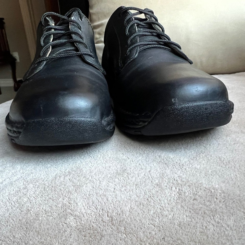 Red Wing Shoes Men Black Leather Oxford Work Shoes 11D Steel Toe Safety ...