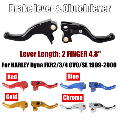 2 FINGER 4.8" Brake Clutch Lever Dedicated For Harley Super Glide CVO ...