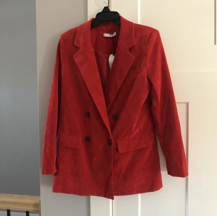 Mango red blazer NWT | eBay