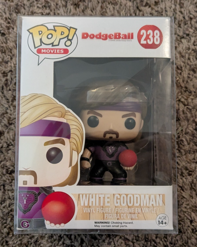 Funko Pop White Goodman Figure #238 Pop! Movies Dodgeball Vaulted Ben ...