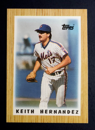 1987 TOPPS MINI BASEBALL #24 KEITH HERNANADEZ NEW YORK METS *NRMT/MINT ...