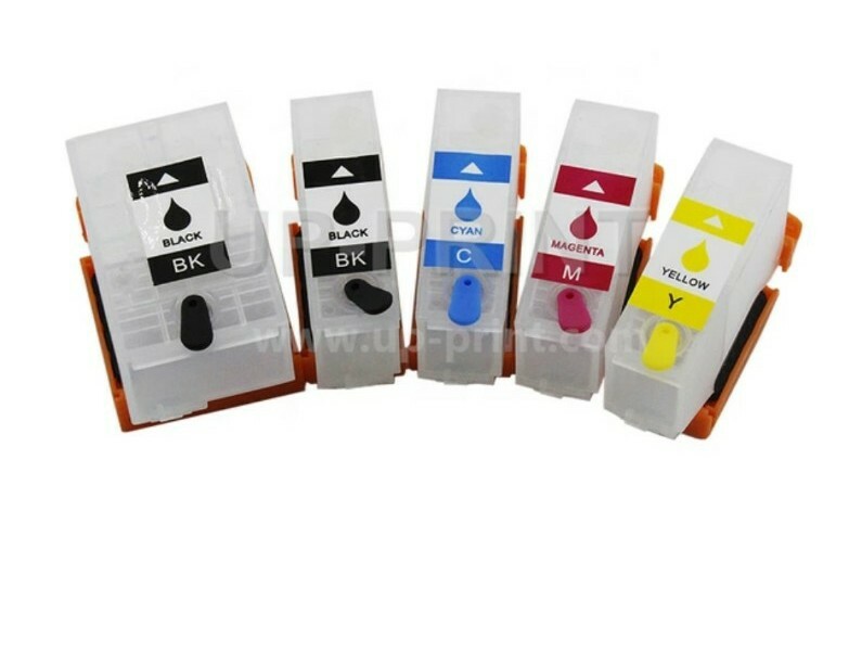 Refillable Inkjet Cartridge NO CHIP # 302XL For XP-6000 With 5 Syringes ...