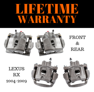 [NEW] Front & Rear Brake Calipers Fit 04 05 06 07 08 09 Lexus RX330 ...
