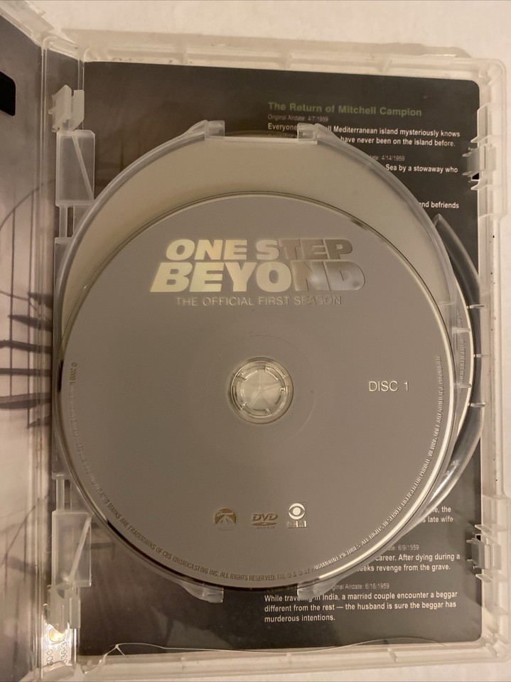 One Step Beyond: The Official First Season (DVD, 2009, 3-Disc Set) 50th ...