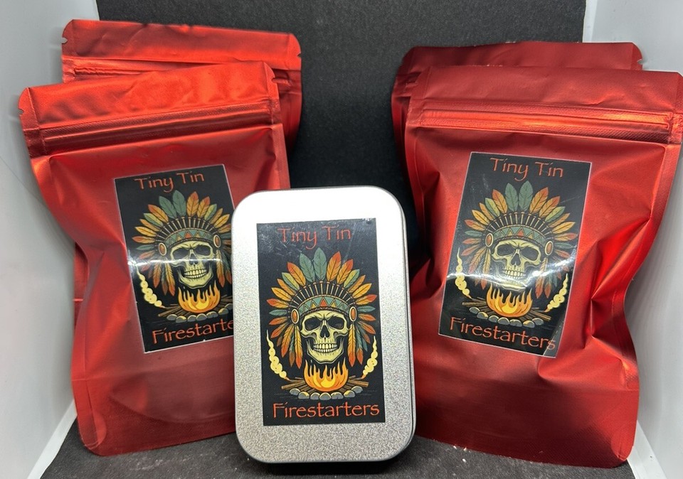 Fire Starting Kit Ferro Rod Magnesium Bug Out Bag Survival Fat Wood ...