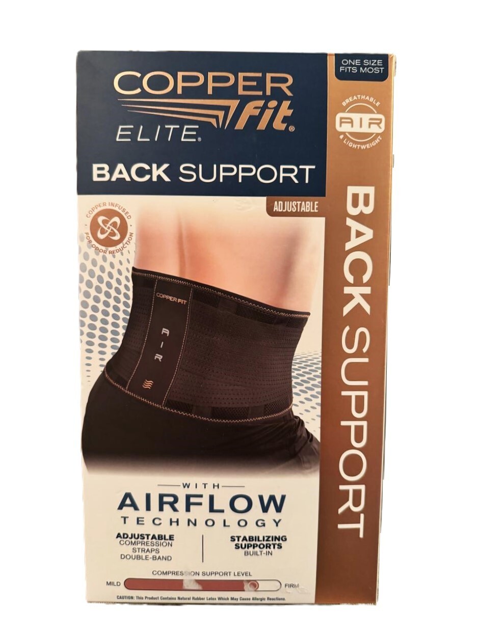 New- Copper Fit Elite Back Support W/ Air Flow Back Brace- 30''-50 ...