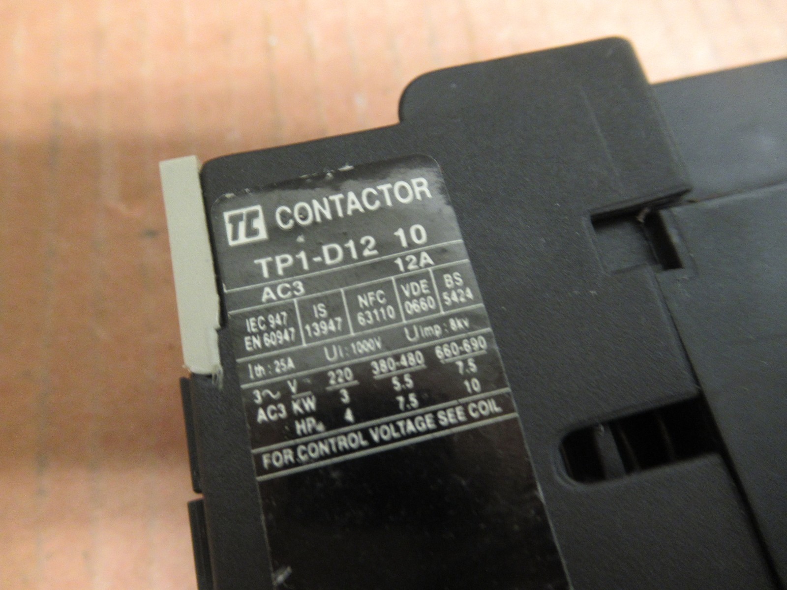 C & S / TC CONTACTOR TP1-D1210 12A A AMP 24V COIL TP1D1210 | eBay