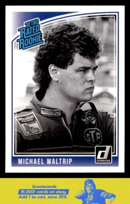 2019 Donruss Retired Rated Rookie Michael Waltrip card #23 Bahari ...